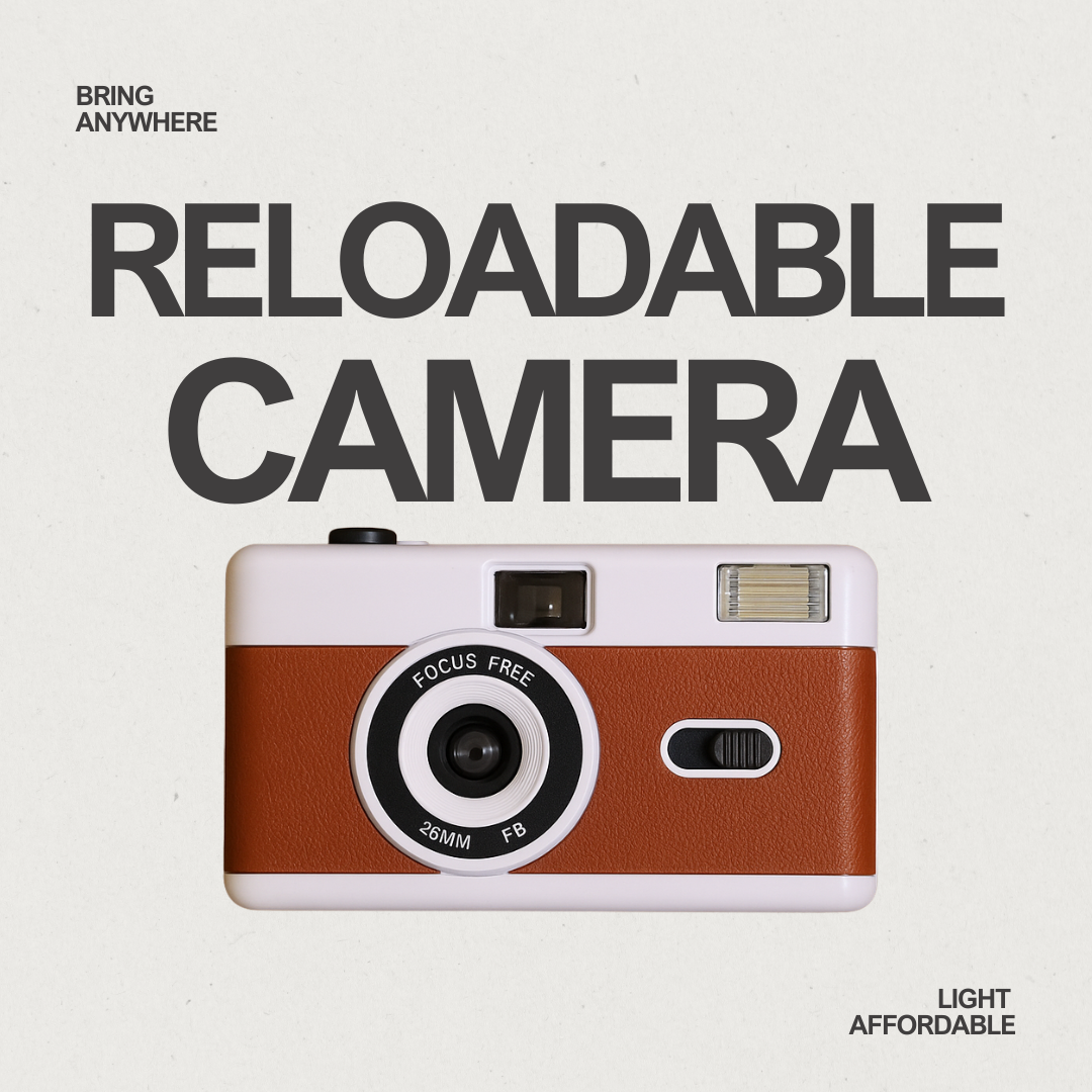 35mm Reusable Film Camera with Flash | Vintage Aesthetic, Easy to Use ...